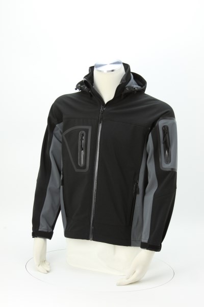 4imprint.com: Waterproof Hooded Stretch Soft Shell Jacket 132381