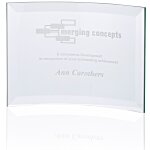 Scroll Jade Glass Award - 5" 1618-5 : 4imprint.com