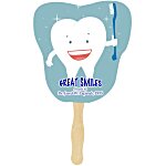 Hand Fan - Tooth - Full Color 5137-TH-FC : 4imprint.com