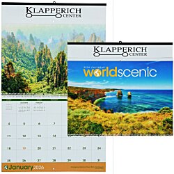4imprint.com: World Scenic Large Wall Calendar 112225