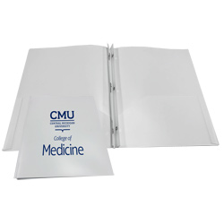 Three Prong Twin Pocket Presentation Folder-Translucent White (Item No ...