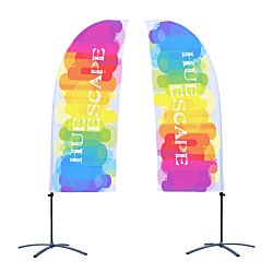 4imprint.com: Indoor Value Blade Sail Sign - 7-1/2' - Two-Sided 157444 ...