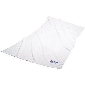 4imprint.com: Beach Towel - White - Embroidered 430-W-E