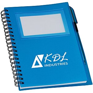 4imprint.com: Business Card Notebook with Pen - Translucent - 24 hr ...