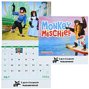 4imprint.com: Monkey Mischief Calendar - Spiral 114409-SP