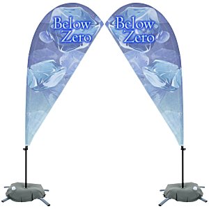 4imprint.com: Indoor Value Sail Sign - 6-1/2' - Two Sided 138707-6-IN-2