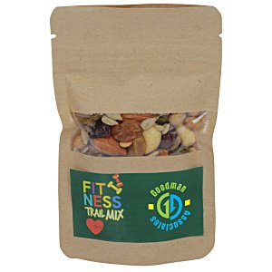 4imprint.com: Resealable Kraft Snack Pouch - Fitness Trail Mix 140554-FTM