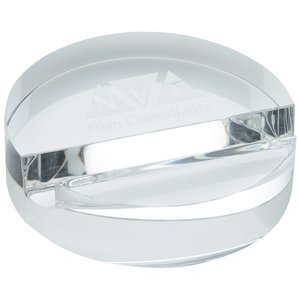 4imprint.com: Crystal Paperweight Phone Stand - Round 145105-RD