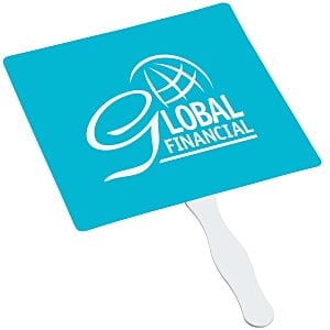 4imprint.com: Hand Fan with Plastic Handle - Square 146325-SQ