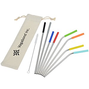 4imprint.com: Reusable Stainless Multi Straw Set 154056
