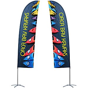 4imprint.com: Indoor Value Blade Sail Sign - 15' - Two-Sided 157444-15-IN-2