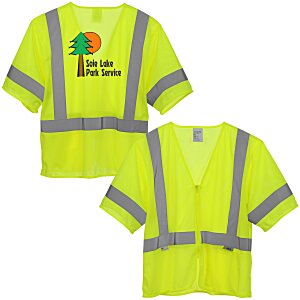 4imprint.com: Xtreme Visibility Short Sleeve Zip Vest 163271