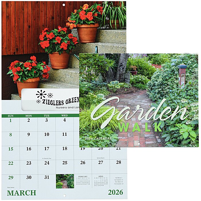 4imprint.com: Garden Walk Calendar - Window 6797-WD