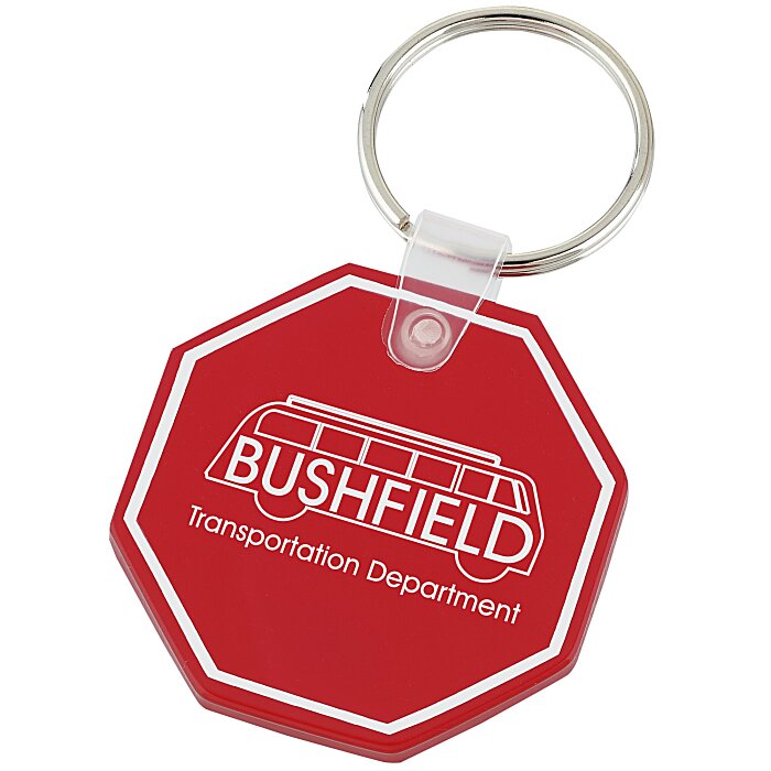 4imprint.com: Stop Sign Soft Keychain - Translucent 39212-SS-T