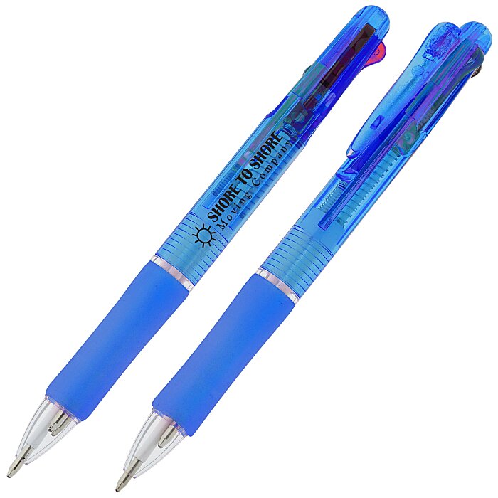 4imprint.com: Voyager Multi-Ink Pen - Translucent - 24 hr 121614-T-24HR