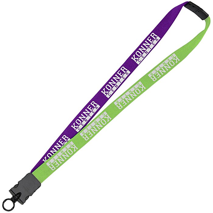 4imprint.com: Two-Tone Cotton Lanyard - 7/8" - Snap Buckle Release ...