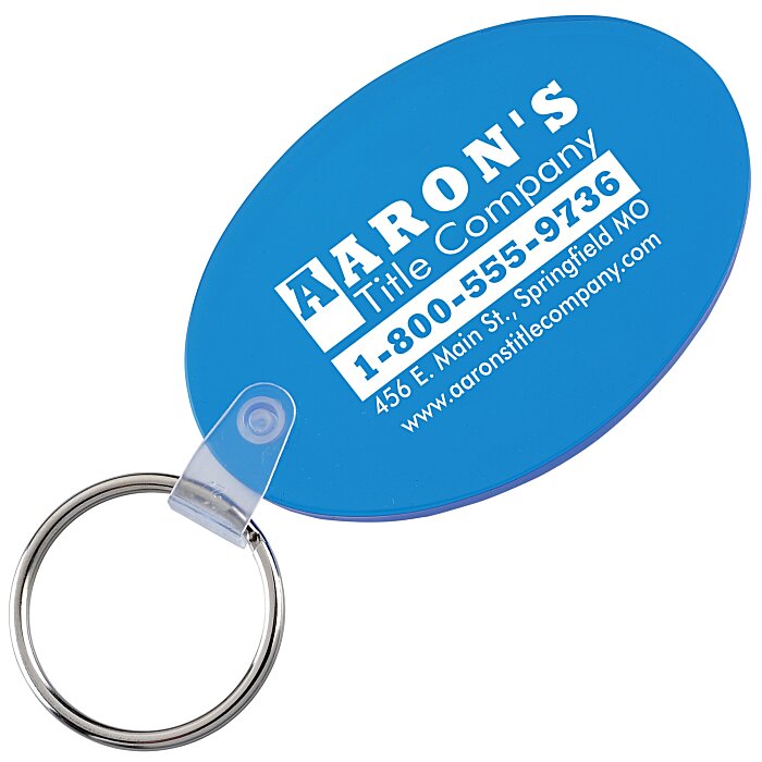 4imprint.com: Oval Soft Keychain - Translucent 39212-OV-T