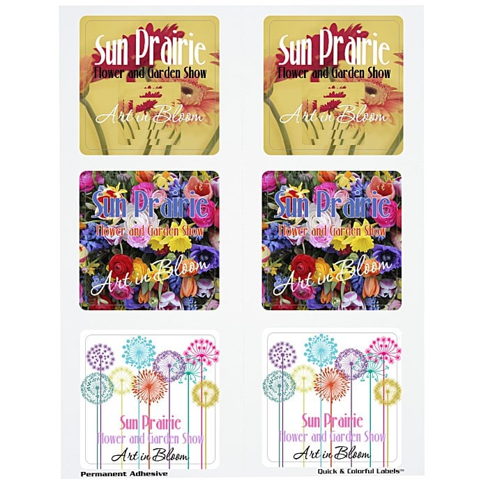 4imprint.com: Quick & Colorful Perforated Sheeted Label - Square 3" x 3 ...