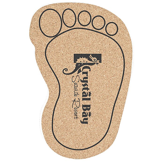 4imprint.com: Large Cork Coaster - Foot 131167-FO
