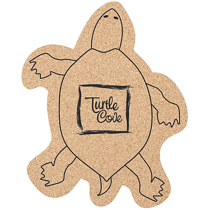 4imprint.com: Large Cork Coaster - Turtle 131167-TUR