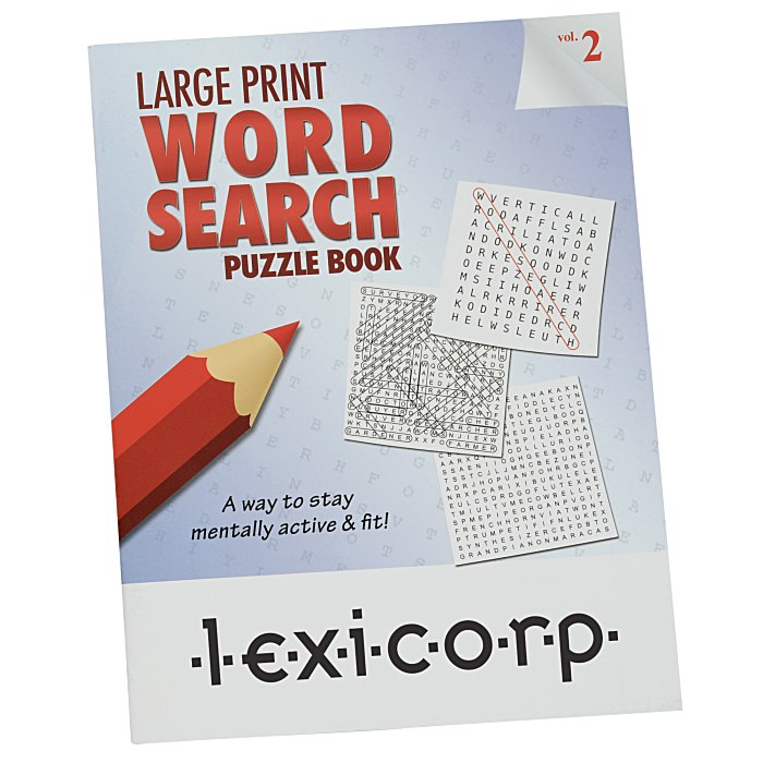 4imprint Large Print Word Search Puzzle Book Volume 2 131793 WS 2