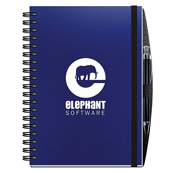 4imprint.com: Polypro Journal with Pen - 10" x 7" - 100 sheet - Solid ...