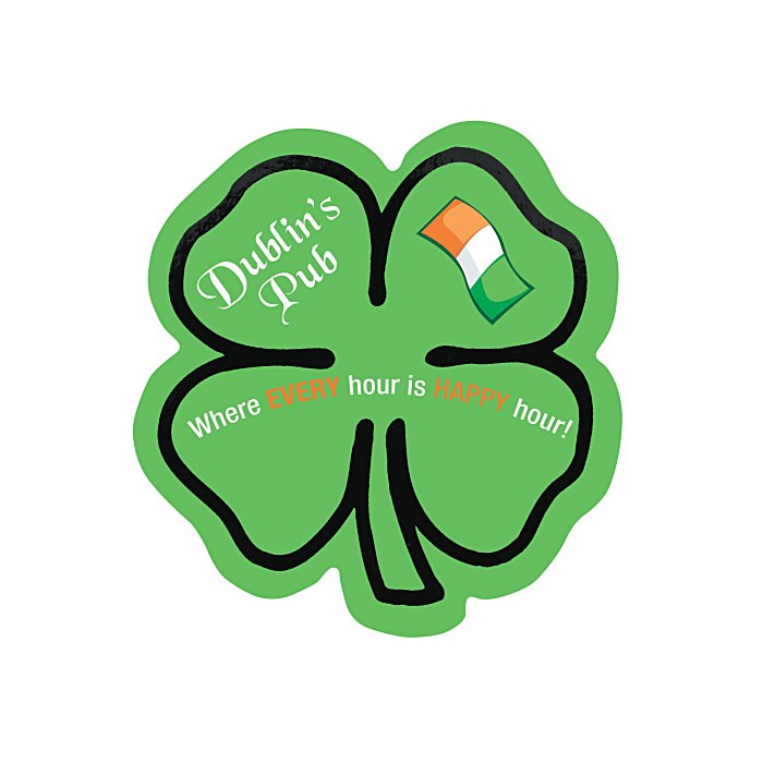 4imprint.com: Flat Flexible Magnet - Four Leaf Clover 39206-FLC