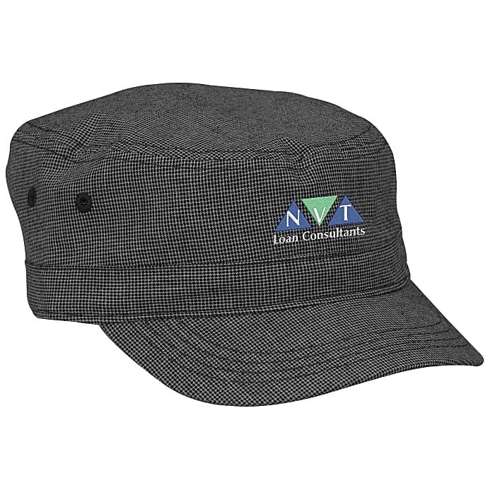 4imprint.com: Checked Military Cap 133668