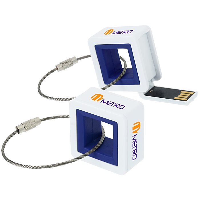 4imprint.com: Cube Color Accent USB Drive - 1GB 133884-1G