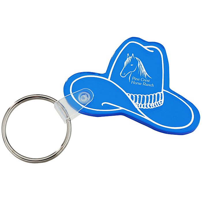 4imprint.com: Western Hat Soft Keychain - Translucent 39212-WH-T
