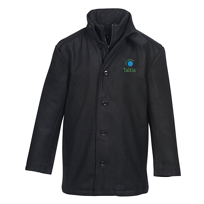 4imprint.com: Melton Wool Blend Town Coat - Men's 138237-M
