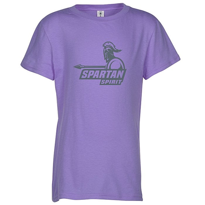 4imprint.com: 4.3 oz. Ringspun Cotton T-Shirt - Girls' - Screen 140474-G-S