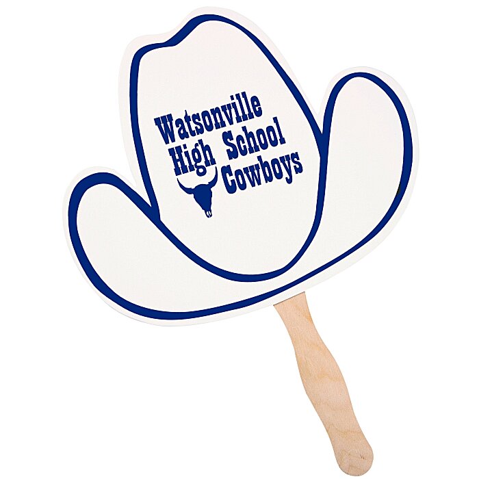 4imprint.com: Hand Fan - Cowboy Hat - 24 hr 5137-CH-24HR
