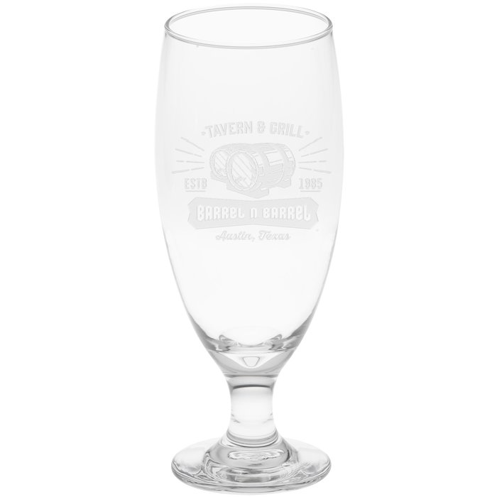 4imprint.com: Footed Pilsner Glass - 16 oz. - Deep Etch 142846-DE