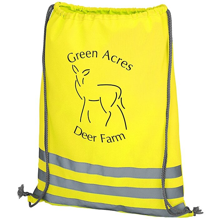 4imprint.com: Reflective Neon Drawstring Sportpack 143754