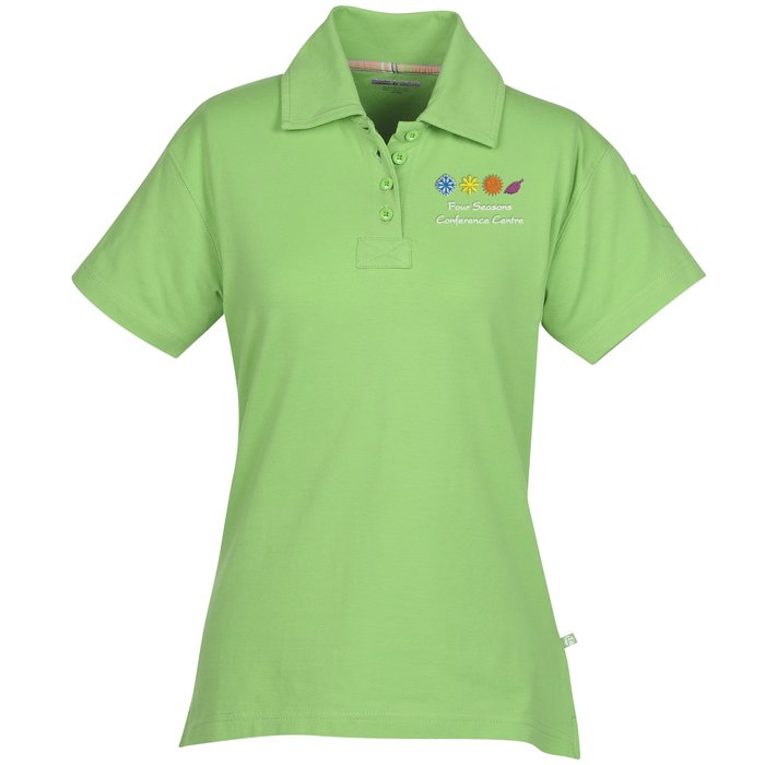 4imprint.com: Ringspun Combed Cotton Jersey Polo - Ladies' - Embroidery ...