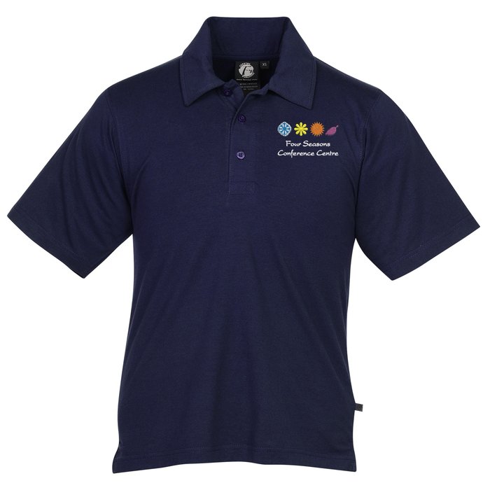 4imprint.com: Ringspun Combed Cotton Jersey Polo - Men's - Embroidery ...