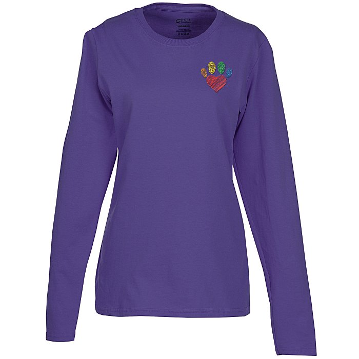 4imprint.com: Port Classic 5.4 oz. Long Sleeve T-Shirt - Ladies ...