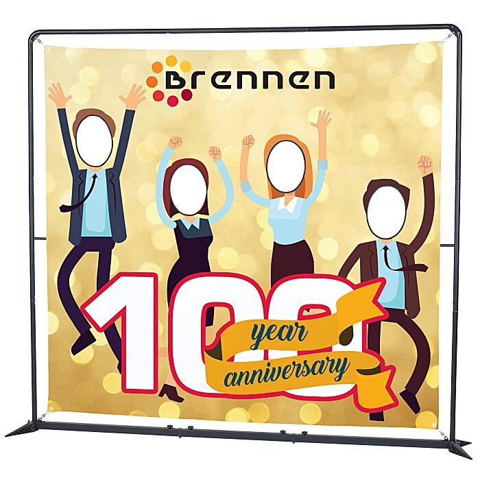 4imprint.com: FrameWorx Banner Stand - Four Faces Cut Out 138704-FC-4