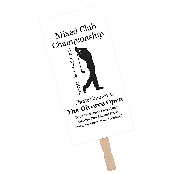 4imprint.com: Rectangle Rally Hand Sign - Vertical 153983-V