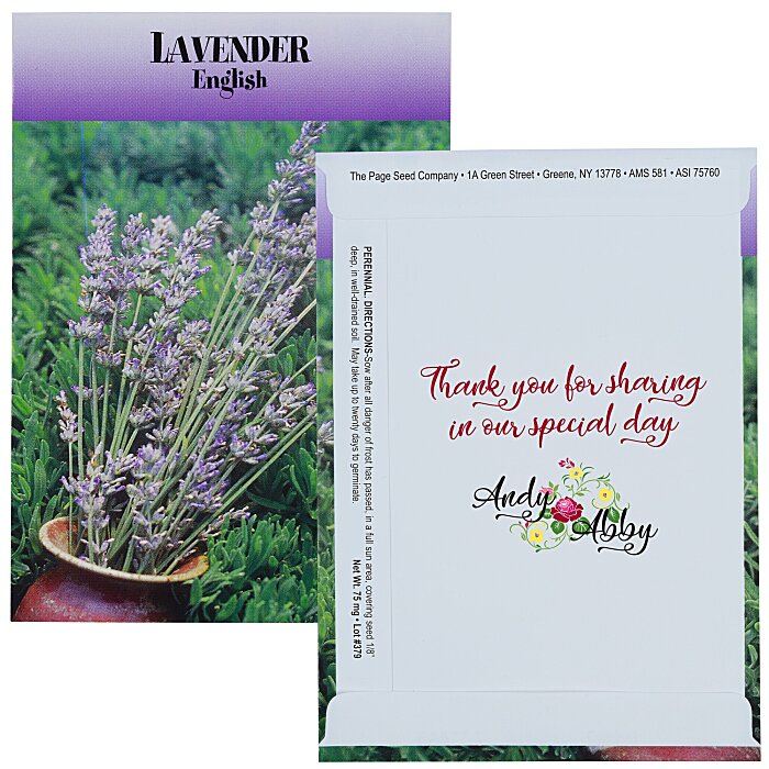 4imprint.com: Standard Series Seed Packet - Lavender 105863-L