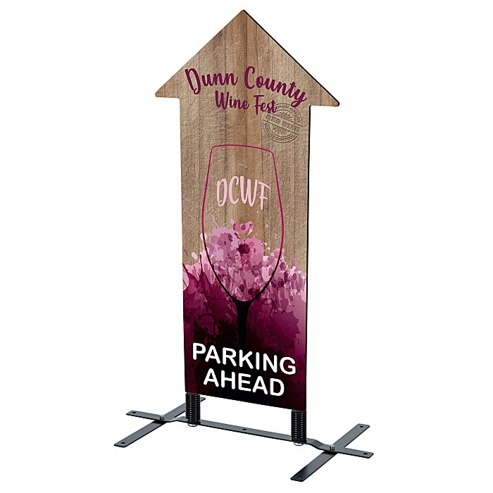 4imprint.com: Contour Sign - Plate Base - Arrow Up - Two Sided 157786 ...