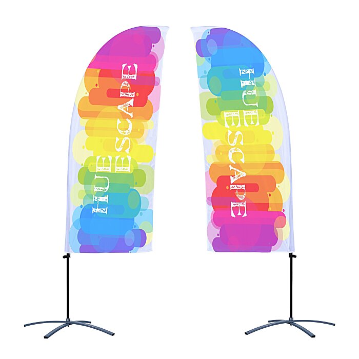 4imprint.com: Indoor Value Blade Sail Sign - 7-1/2' - Two-Sided 157444 ...