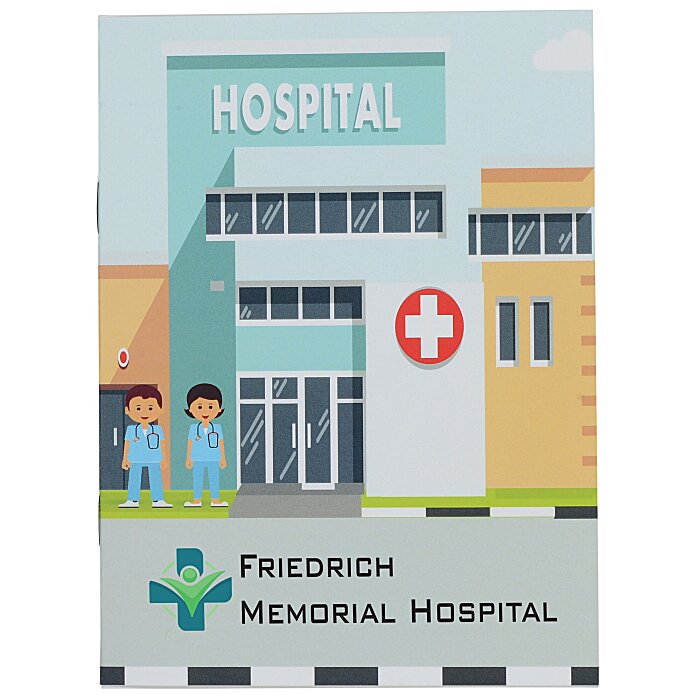 4imprint.com: Kid's Reusable Sticker Activity Book - Hospital 157915-H