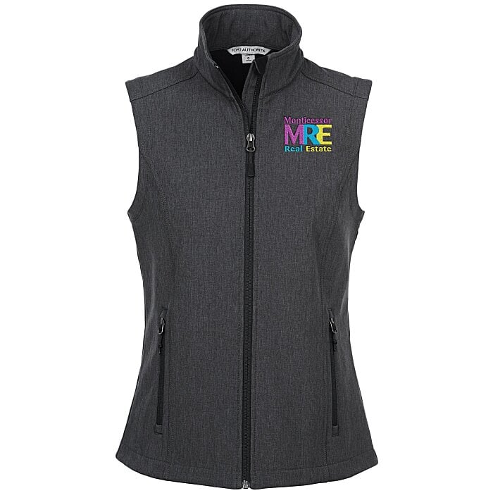 4imprint.com: Heathered Soft Shell Vest - Ladies' 142045-L-V