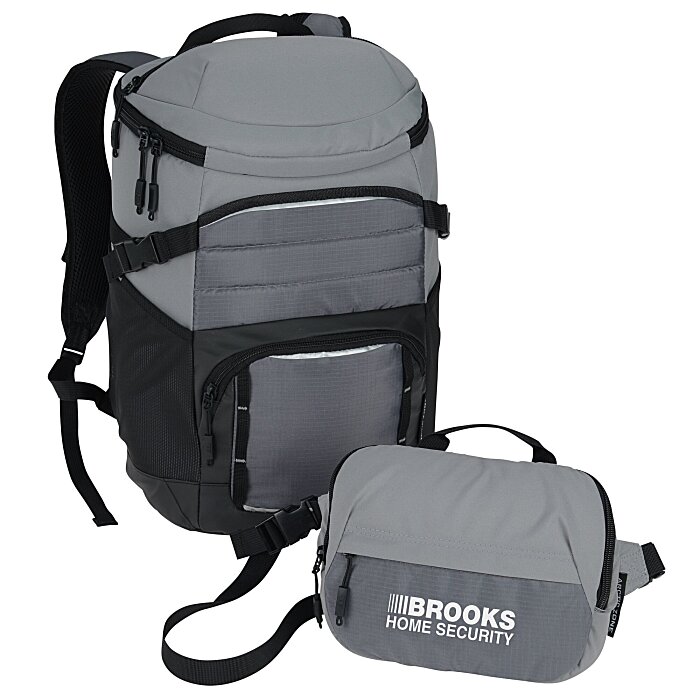 4imprint.com: Arctic Zone Repreve Backpack Cooler with Waist Bag 162502