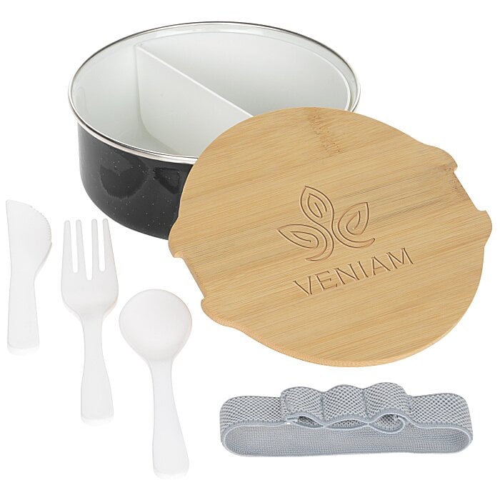 4imprint.com: Campfire Round Bento Box 162765