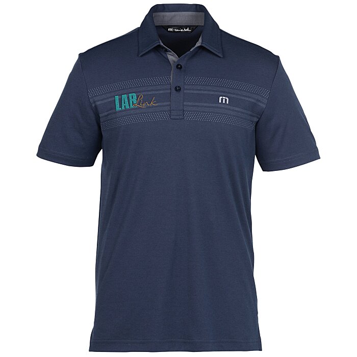 4imprint.com: TravisMathew Micro-Dot Chest Stripe Polo 162889