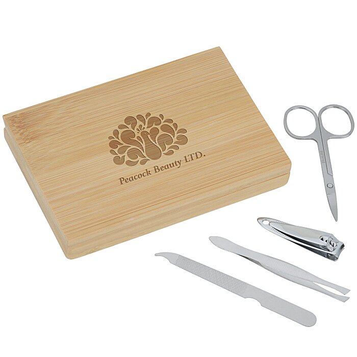 4imprint.com: Manicure Set in Bamboo Case 163523