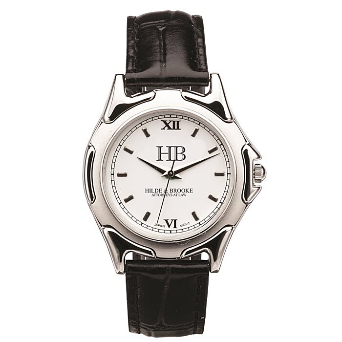 4imprint.com: Patton Leather Watch - 1-1/2" 163343-112